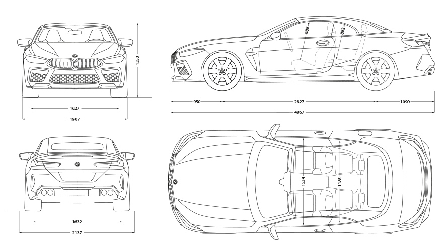 BMW 8 Series Coupé M Automobiles (F92): Engines & Technical Data | BMW.mu